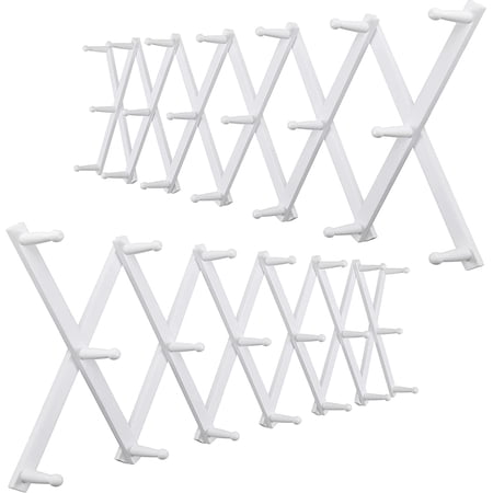 Accordian Wall Hanger,Wooden Expandable Coat Rack Wall Mounted,Hat Rack ...