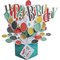 Second Nature WOW003 3D Birthday Pop Up Greeting Card - "Have a ...
