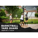 Silverback Basketball Yard Guard Net Rebounder with Foldable Net and ...