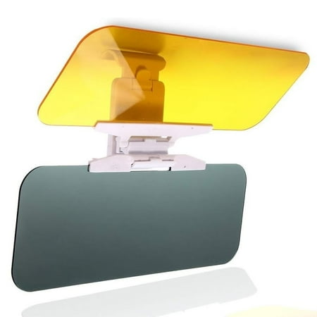 Car Sunshade Day Night Sun Visor Mirror Anti-dazzle Clip-on Driving ...