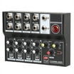 Pyle PMXU68BT 6 Channel Bluetooth Sound Board Mixer System for DJ ...