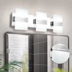 Miniyam LED Modern Bathroom Vanity Light Fixture, 6-Light Acrylic Wall ...