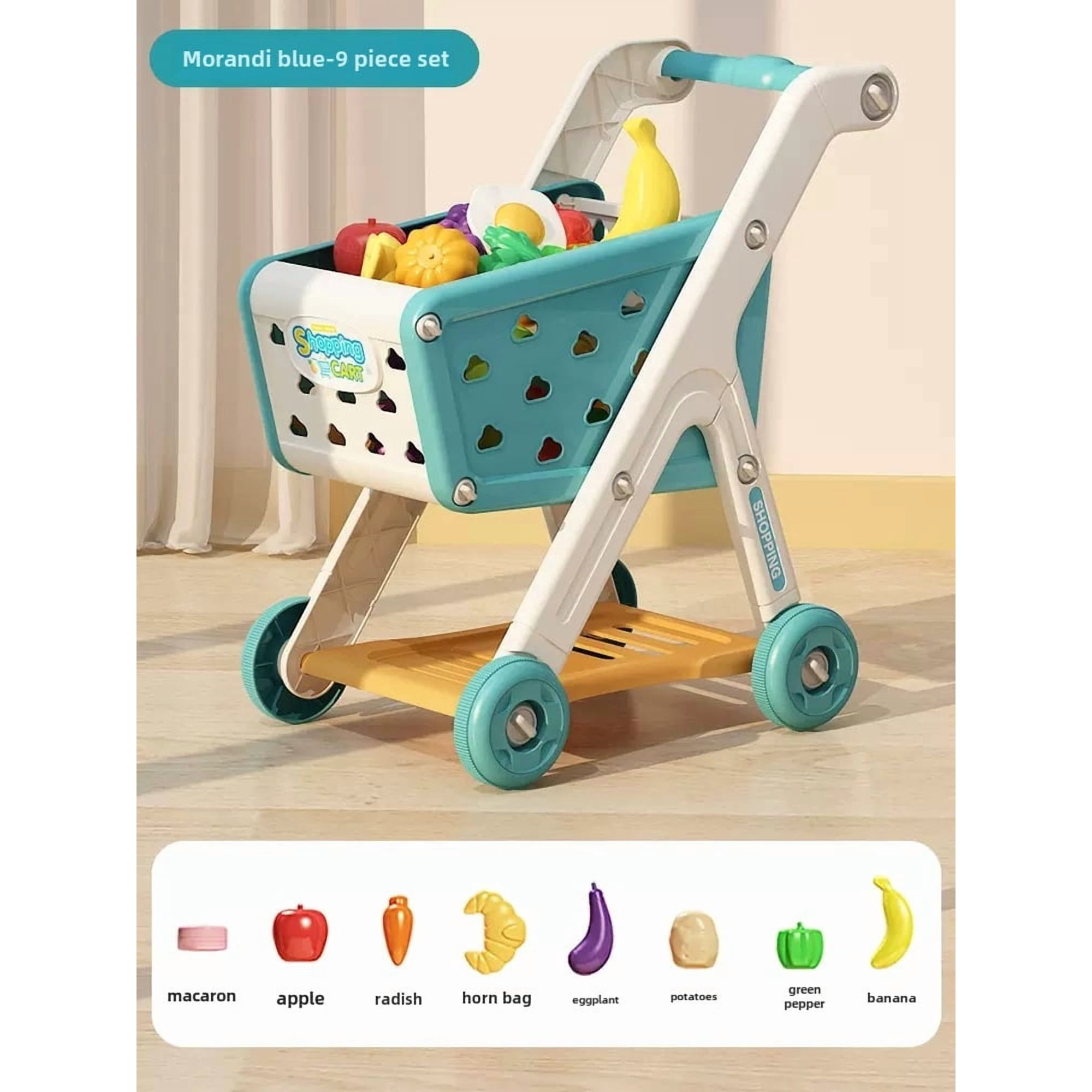 Click here for Unbranded Kids Pretend Play Shopping Cart Set With... prices