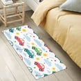 Car Cloud Pattern Bath Mat 39x20 Inch Soft Absorbent Non-Slip Plush ...
