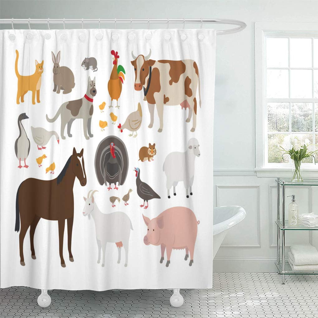 PKNMT Domestic of Farm Animals Barnyard Cattle Cat Dog Poultry Horse ...