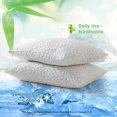 Shredded Memory Foam Full Body Pillow - Cooling Removable Bamboo Rayon ...