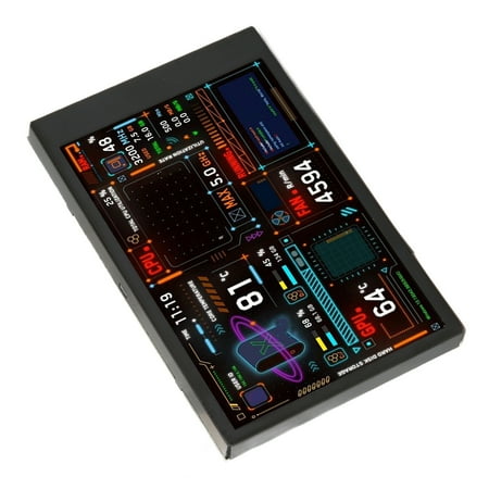 PC CPU Data Monitor, 3.5 Inch Computer Temp Monitor Theme Editor For ...