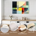 Abstract Art Canvas Print Wall Art, Simple Color Block Collage Art ...