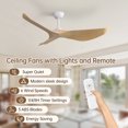 Sofucor 52-Inch White Modern Ceiling Fan, Propeller - Walmart.com