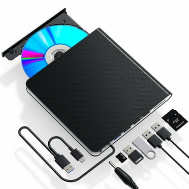 External DVD Drive for Laptop 7 Port USB DVD Player for Laptop ROM Disk ...