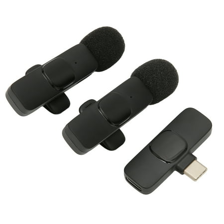 Wireless Lavalier Microphone, Type C Interface Wireless Lavalier ...