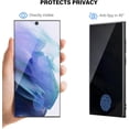 2-Pack Privacy Tempered Glass Film Compatible with Samsung Galaxy S24 ...