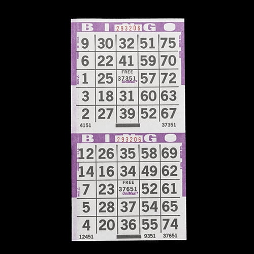 Disposable Bingo Cards