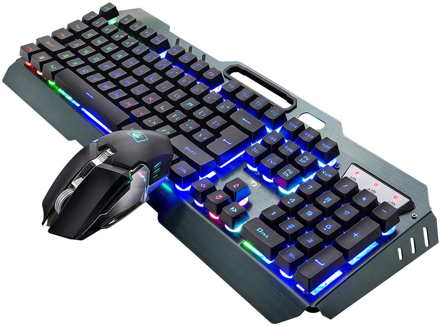 Lexontech Wireless Keyboard and Mouse,Rainbow LED Nepal | Ubuy