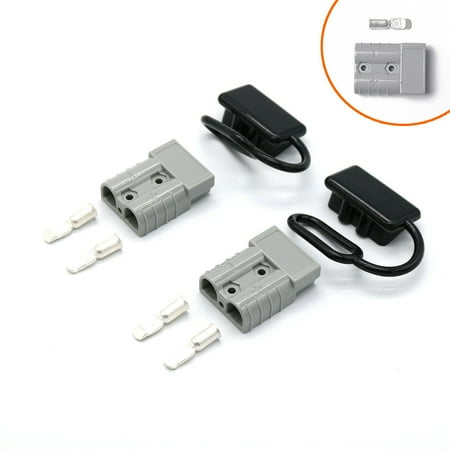 2 Sets Forklift 50A 600V Connections Plug Adapters Covering Plug ...