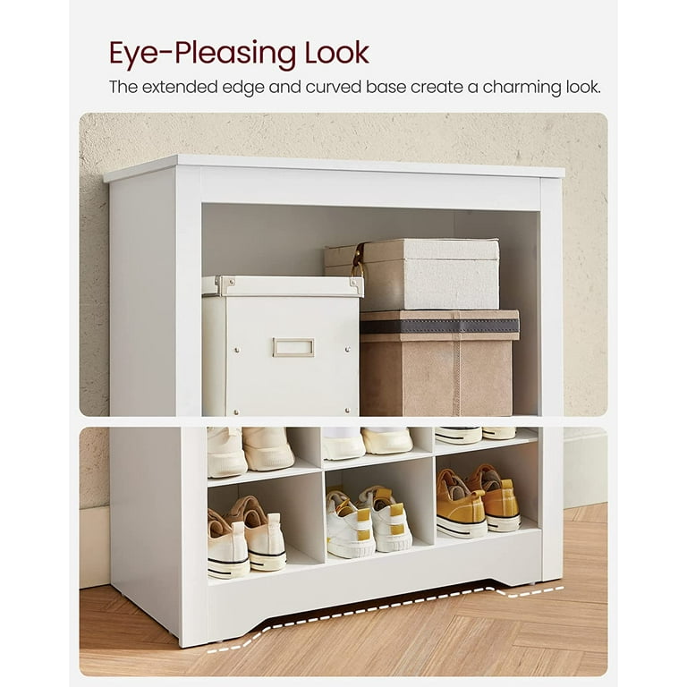 VASAGLE Shoe Storage Cabinet 10 Tier Elegant Shoe Rack