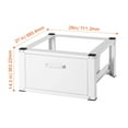 KFFKFF 27" Laundry Pedestal Wide Universal for Washer Dryer Stand ...