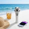 Portable Soccer Fan, 5.71 Inch Rechargeable Handheld Cooling Device ...