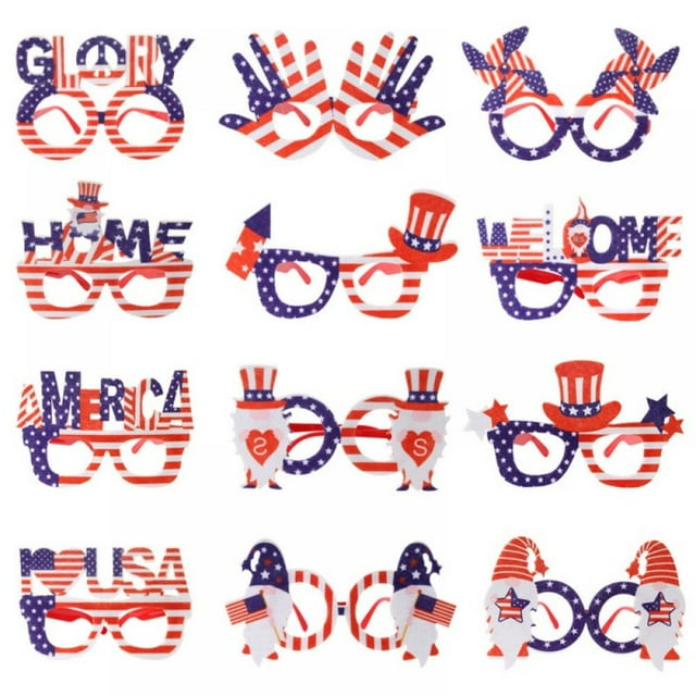 American Flag Glasses Party Favors, 4th of July Patriotic Party ...