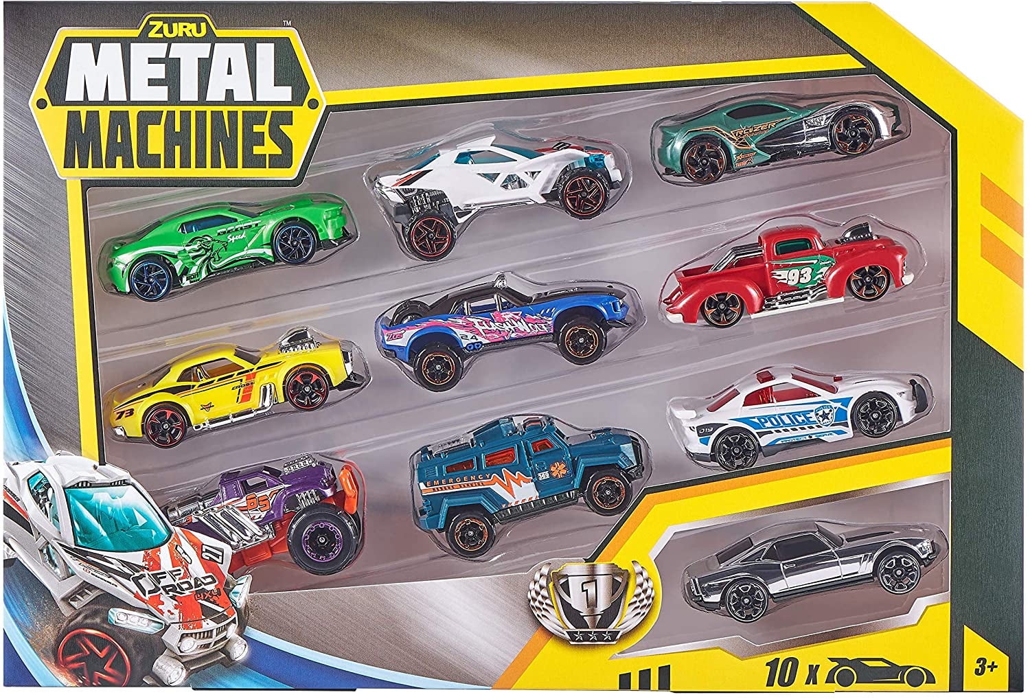 Metal Machines Metal Machines Diecast Car Toy 10 Pack | Walmart en línea