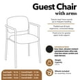 SNUGWAY Office Guest Chairs with Arms - Stacking Reception Chair for ...