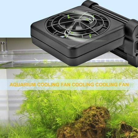Qionma Mini Aquarium Cooling Fan Fish Tank Mute Chiller Marine Pond Fan ...