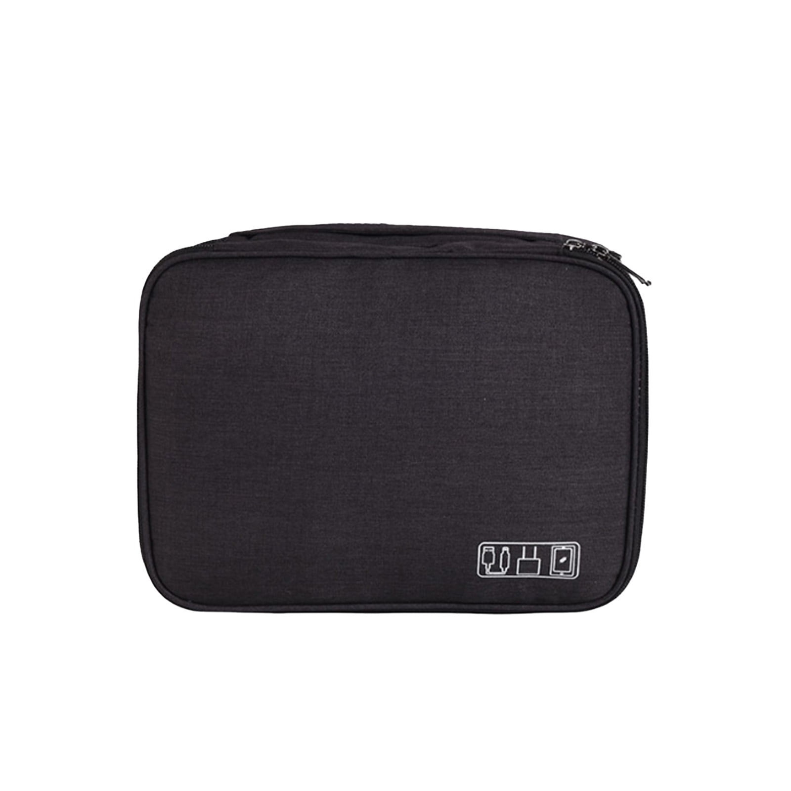 Unbranded 3-Layer Waterproof Electronics Organizer Bag - Travel Tech Storage For Cables/Chargers/Power Banks (28x21x9cm) 28x21x9cm