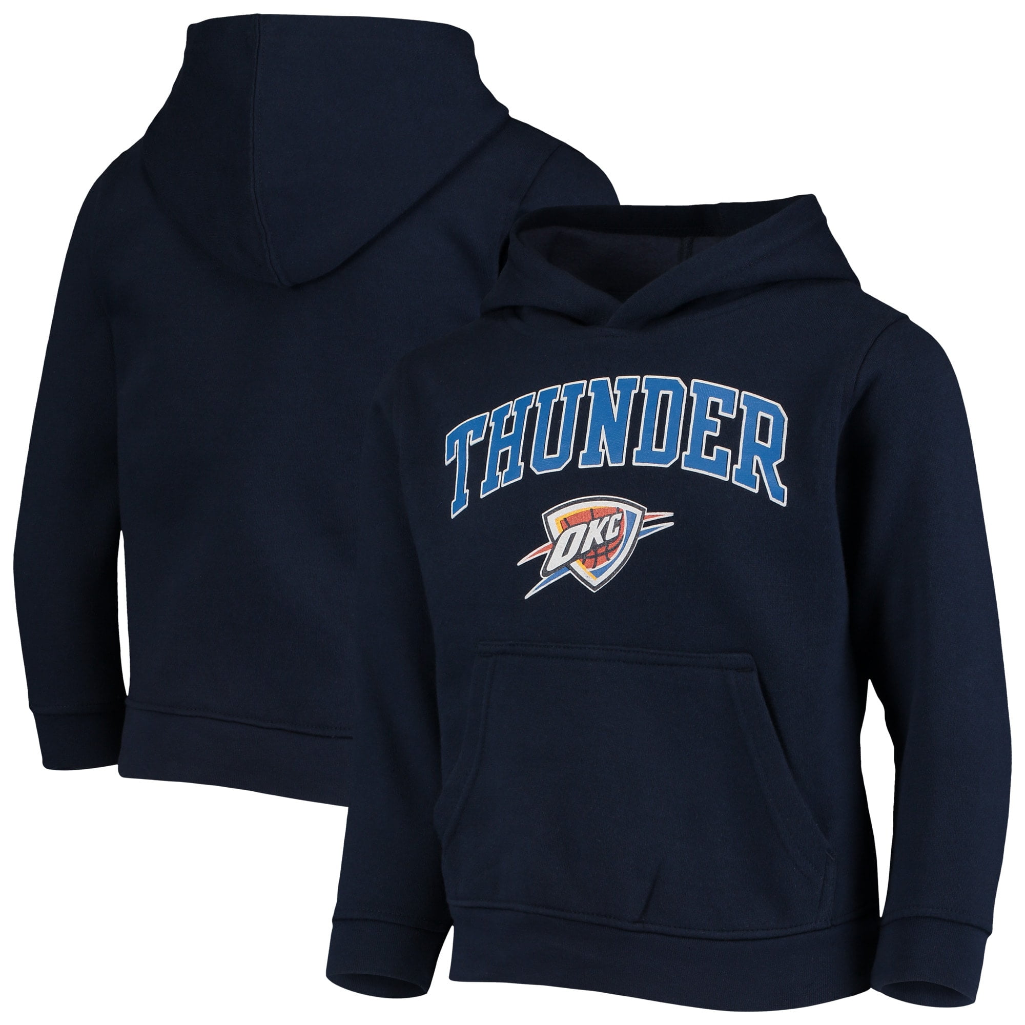 Outerstuff - Youth Navy Oklahoma City Thunder Team Pullover Hoodie ...
