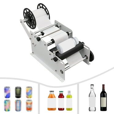 INTBUYING Automatic Round Bottle Labeling Machine with High-Speed ...