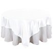 "Efavormart 60"" SILVER Satin Square Tablecloth Overlay - Topper Cover ...