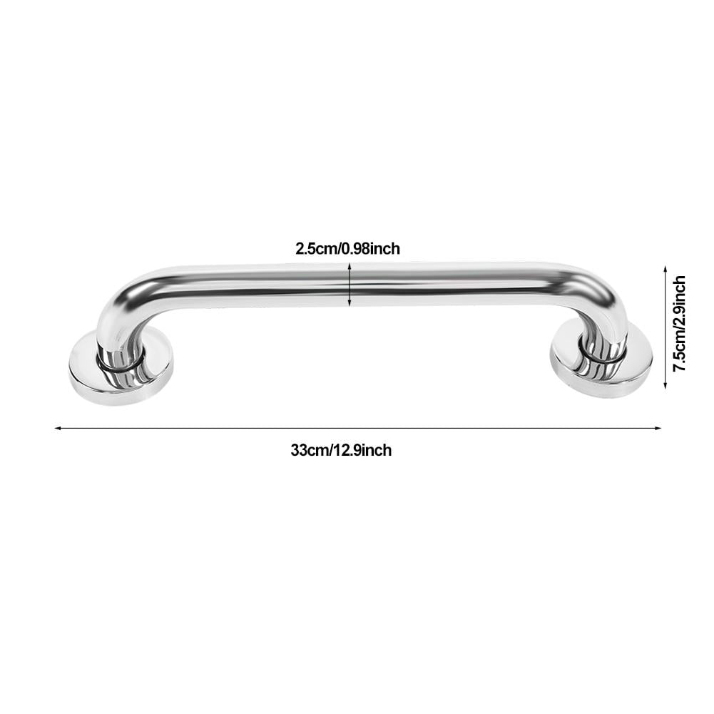 Brrnoo Bathroom Safety Hand Rail, 30cm Thicken Stainless Steel Bathroom ...