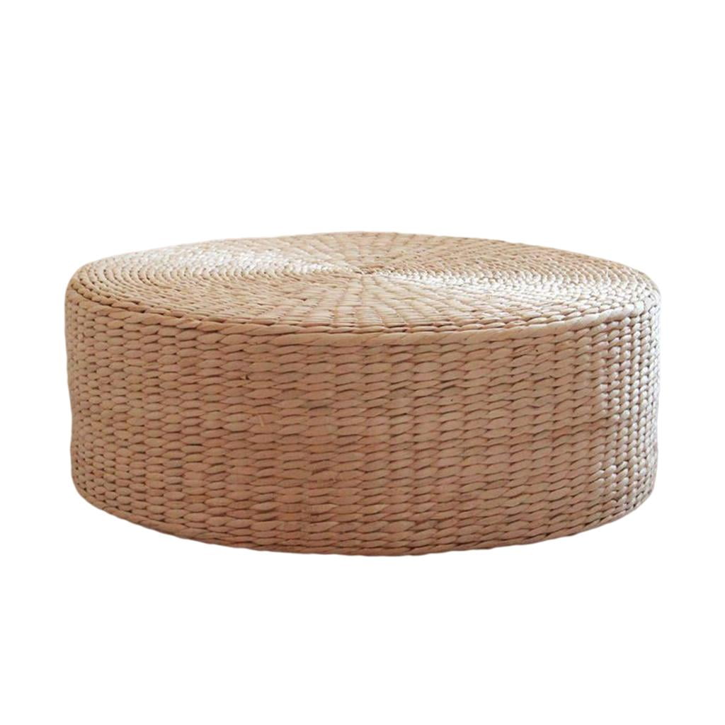 Click here for Almencla Natural Straw Cattail Floor Cushion Pouf... prices