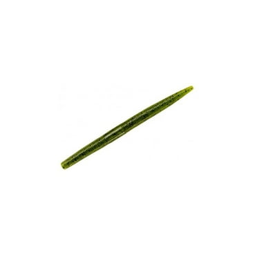 YUM Dinger Soft Plastic Worm 4" Green Pumpkin 8 Count - Walmart.com