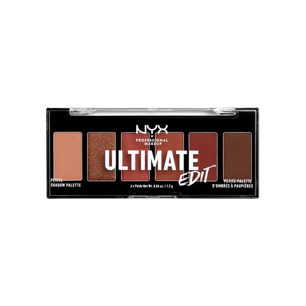 NYX Professional Makeup Ultimate Edit Petite Shadow Palette, Warm ...
