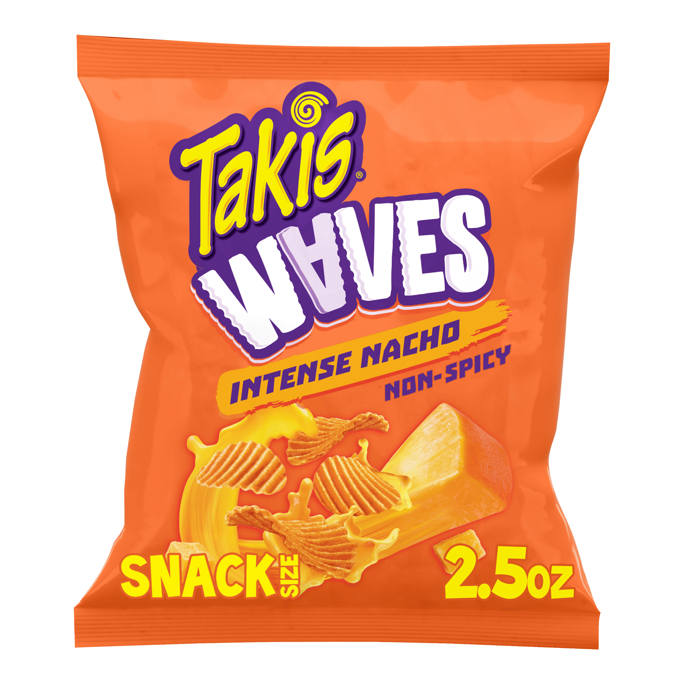 Takis Intense Nacho Waves Snack Chips, Nacho Cheese Flavored Wavy ...