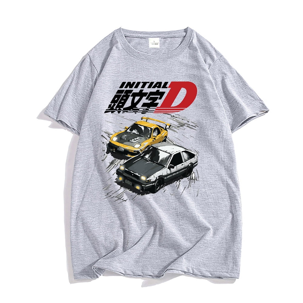 AE86 Japan Anime Initial D T-shirt Men Summer Cool Short Sleeves Tshirt ...