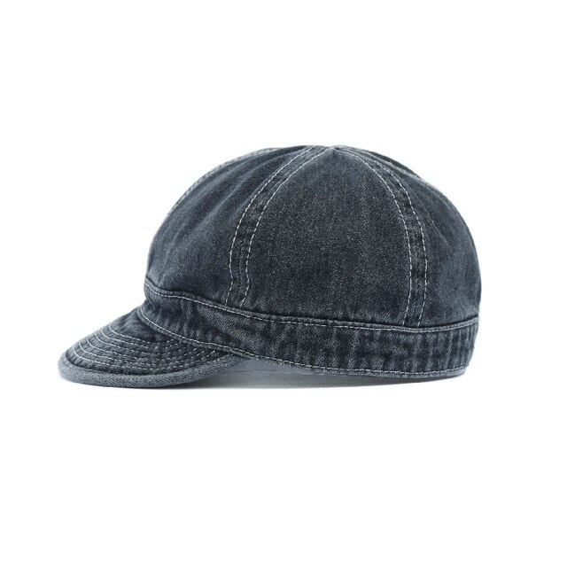 CoCopeanut 2020 Musim Semi Musim Gugur Fashion Pendek Denim Brim Cap ...