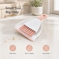 Mini Dustpan And Brush Set With Hanging Holes Soft Bristles For Desk ...