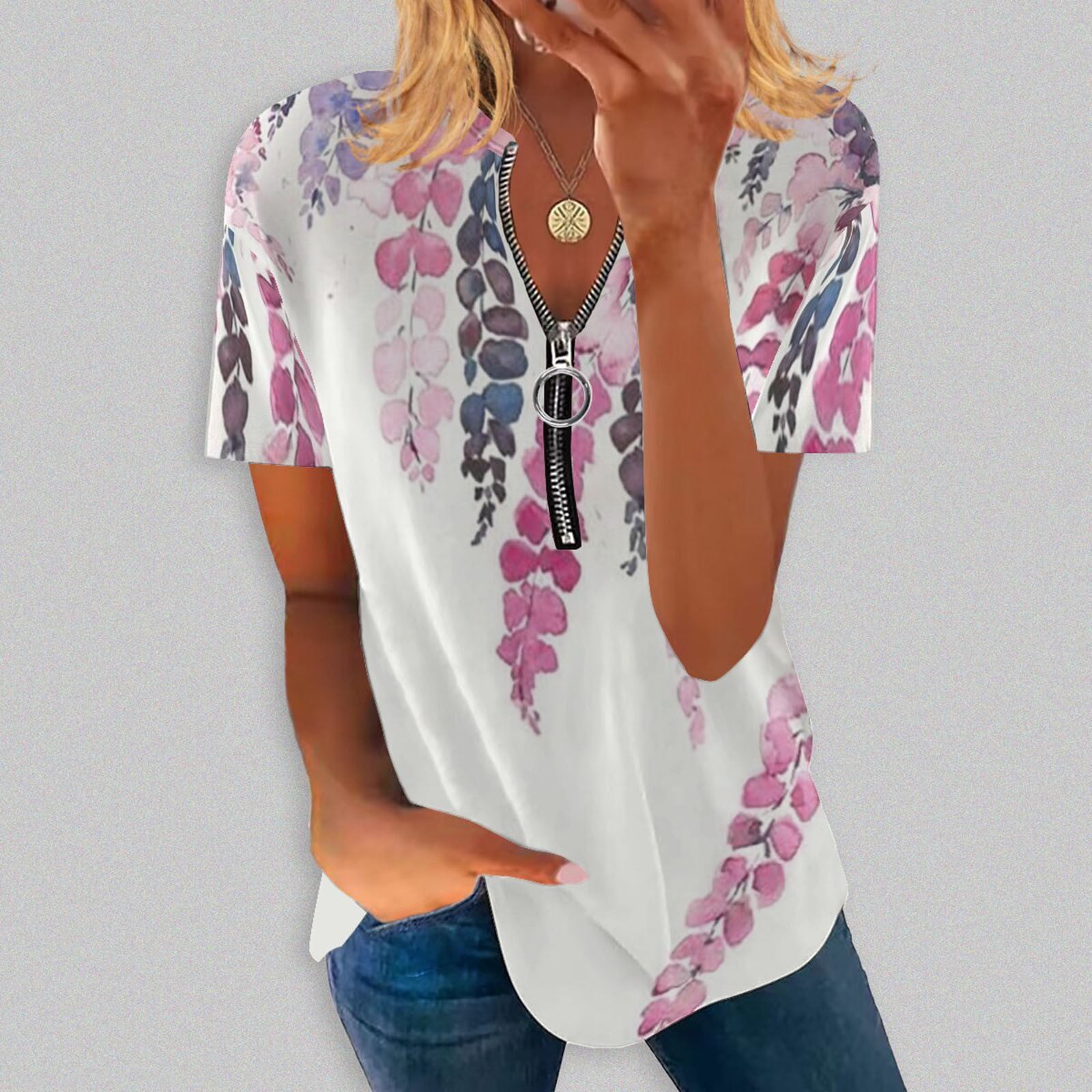 Click here for Chgbmok Summer Plus Size Tops For Women Dressy Wom... prices