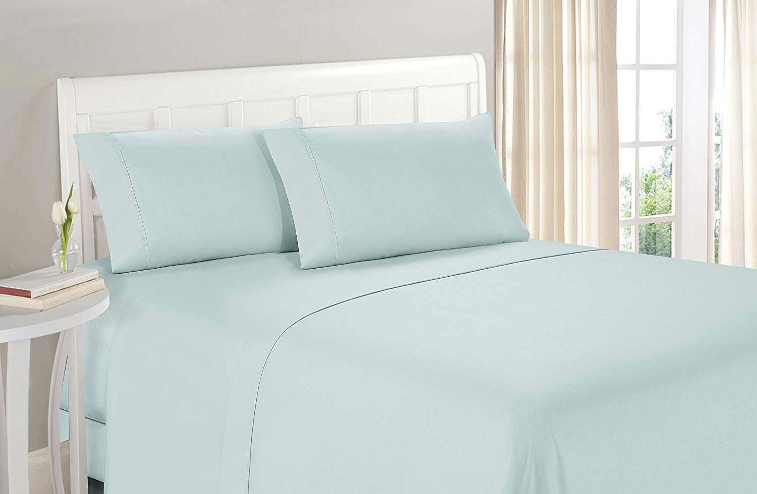 Queen Size 1800 Thread Count Deluxe Soft Brushed Microfiber Deep Pocket ...