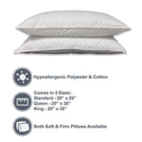 Pillowtex Premium Polyester Fill Pillow King Size Set of 2 - Walmart.com