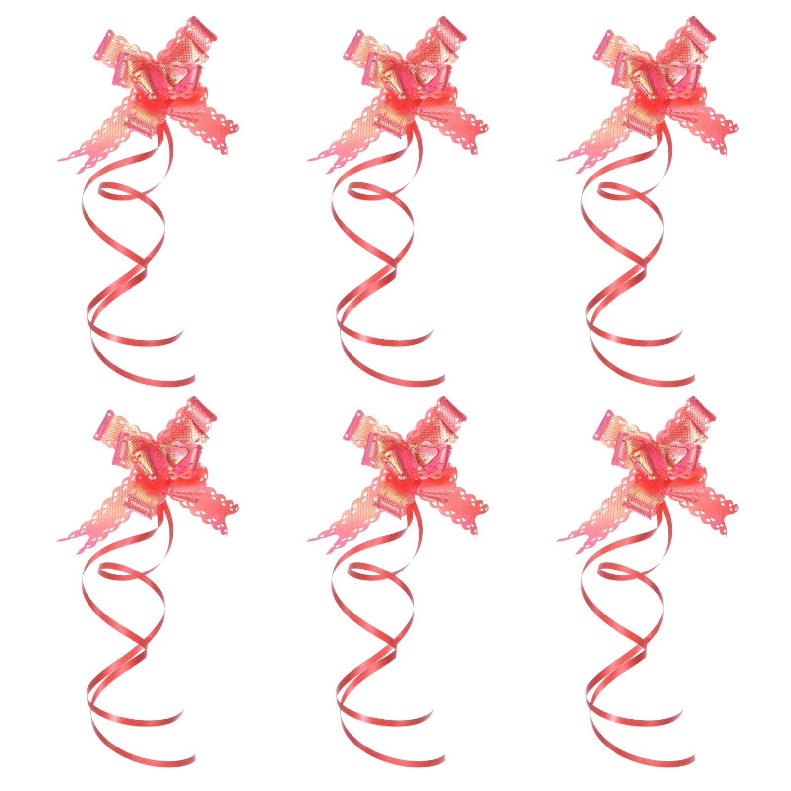 Uxcell 2.2 inch Iridescent Pull Bows Present Wrapping String Bows ...