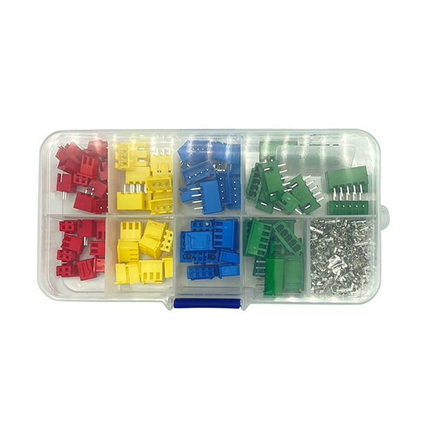 230 Pieces XH2.54 Terminal Colorful Electrical Male Female Wire ...