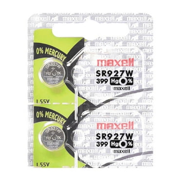 Energizer 395/399 SR927 Silver Oxide Button Battery 1.55V - 2 Pack with ...