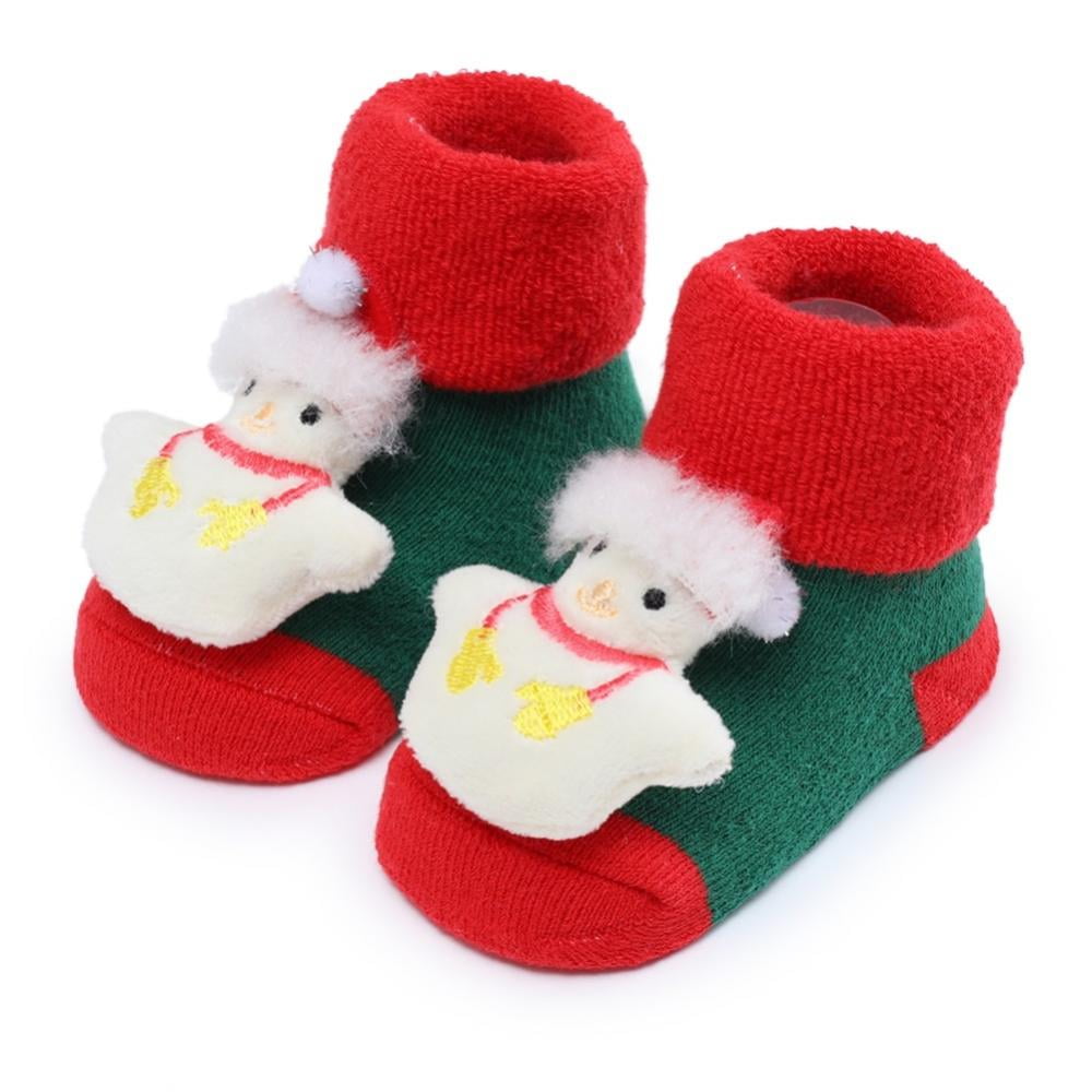 Baozhu Newborn Baby Girl Cotton Socks Infant Boy Cartoon Christmas ...