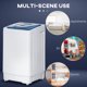 HOMCOM 2-In-1 Washing Machine and Spin Dryer, 1.38Cu.Ft Fully Automatic ...
