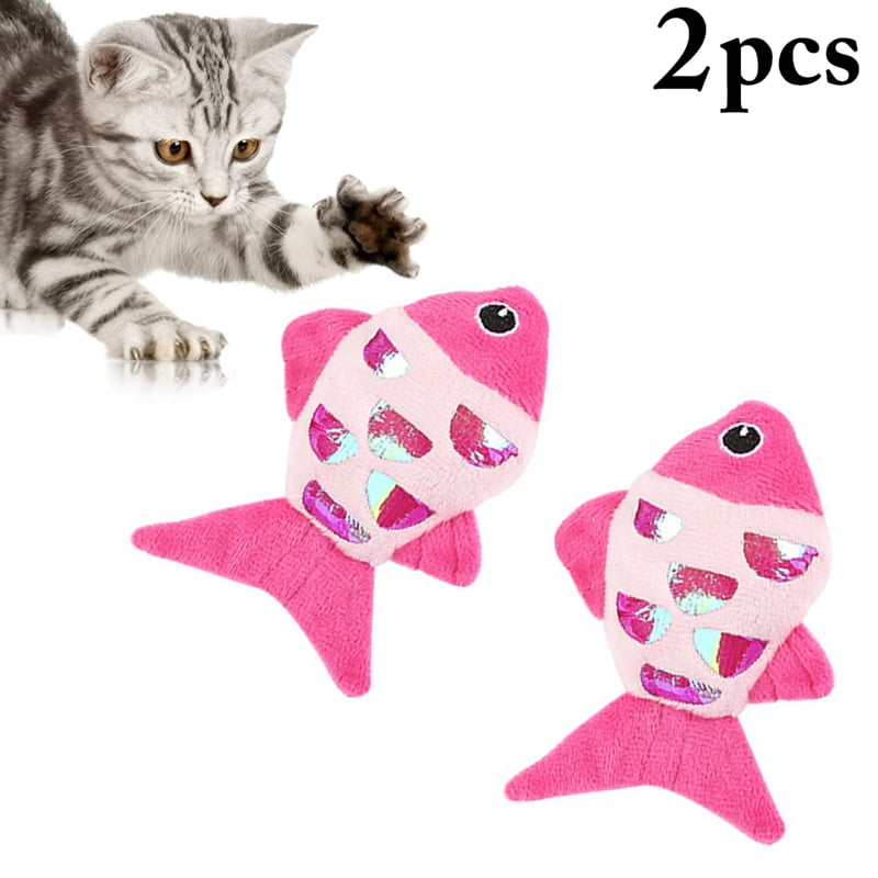 Click here for Nobrand 2pcs Fish Catnip Toys Soft Plush Cat Toys... prices