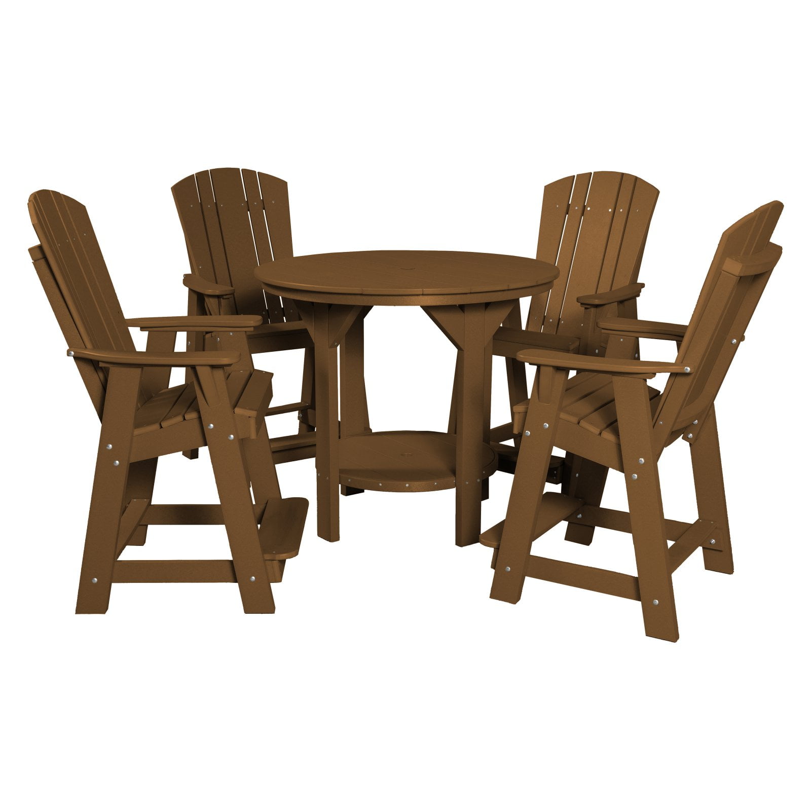 Wildridge Heritage Recycled Plastic 5 Piece Square Patio Dining Set ...