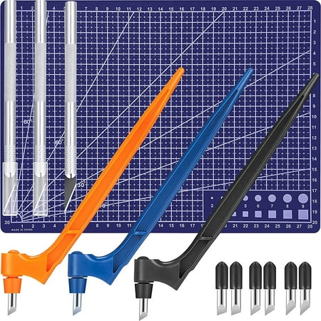 13 Pieces Craft Cutting Tools Kit Including 3 Pieces 360 Degree ...