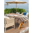 52x70 Tablecloth Rectangle, Brown Ombre Outdoor Tablecloth with ...